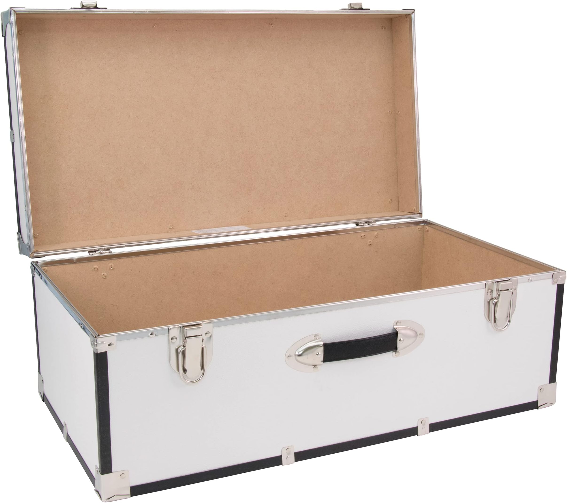 Amazon.com: Seward Basic Wood And Metal Trunk With White Finish SWD6114 ...