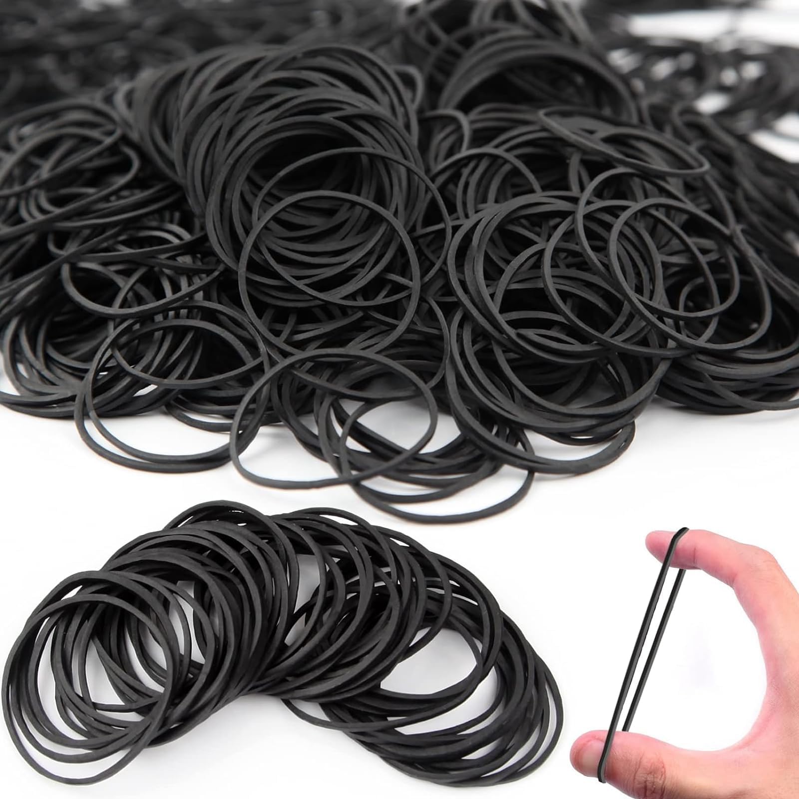 150Pcs Heavy Duty Elastic Band - Thick Rubber Band 150x38mm, Natural ...
