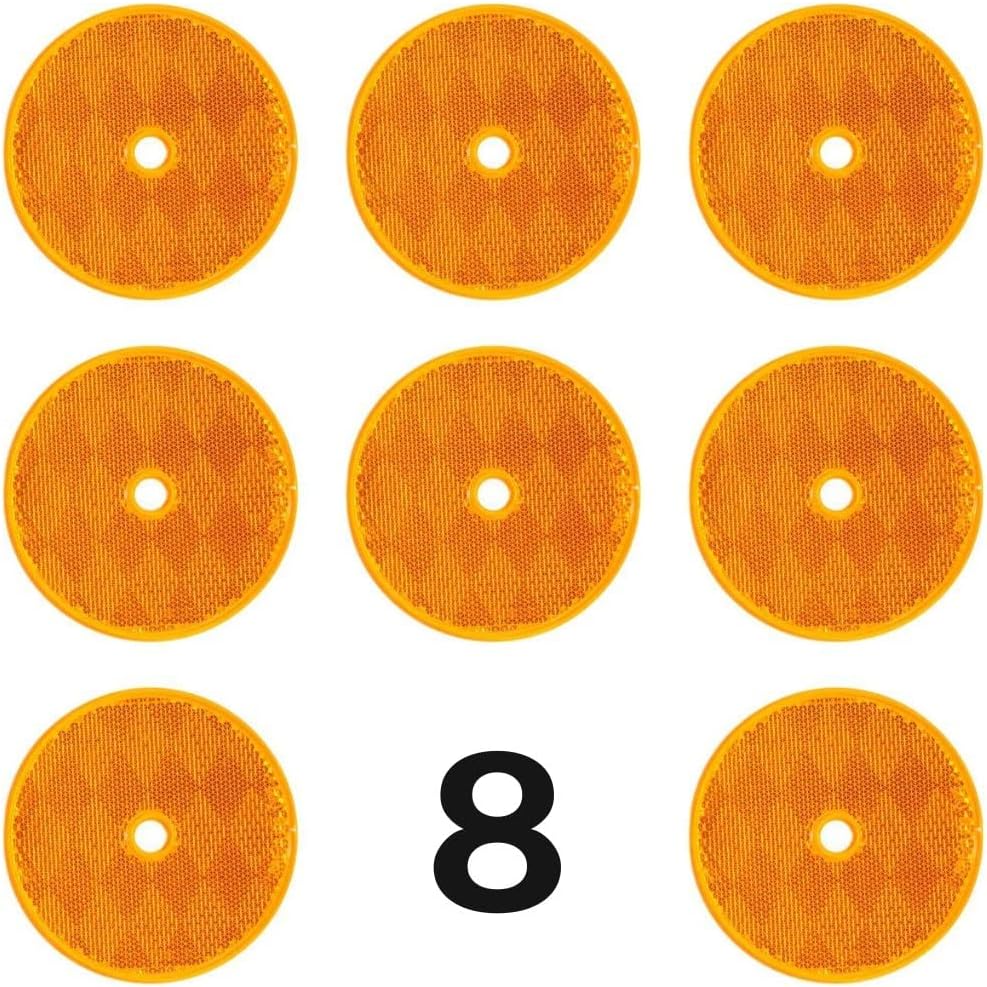 Amazon.com: 8 Pack Reflectors for Driveway Fence Gate Trailers Trucks ...