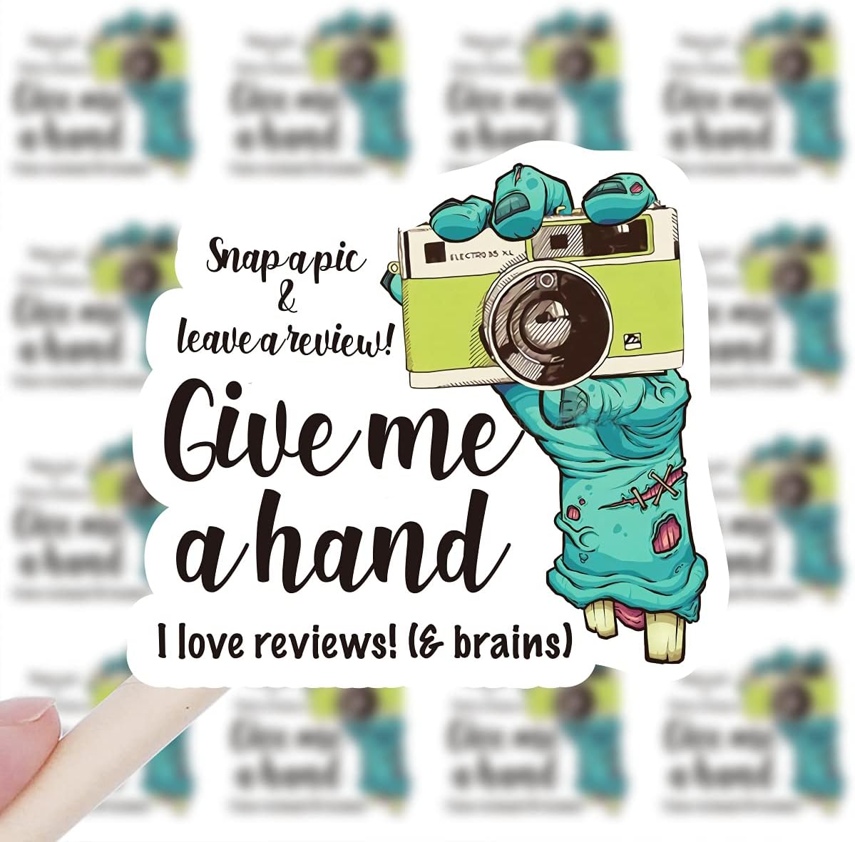 Amazon.com : Wailozco 240 Halloween Give Me Stickers - Funny Business ...