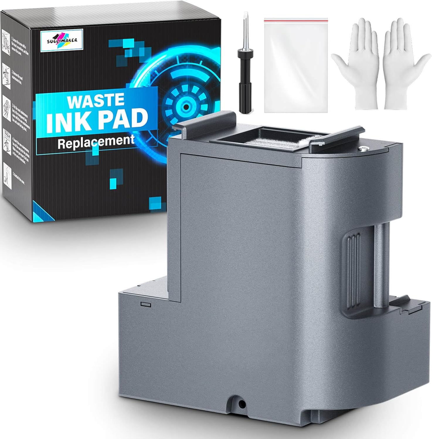 Amazon.com: Sublimaker Waste Ink Pad Replacement with Reset Software ...