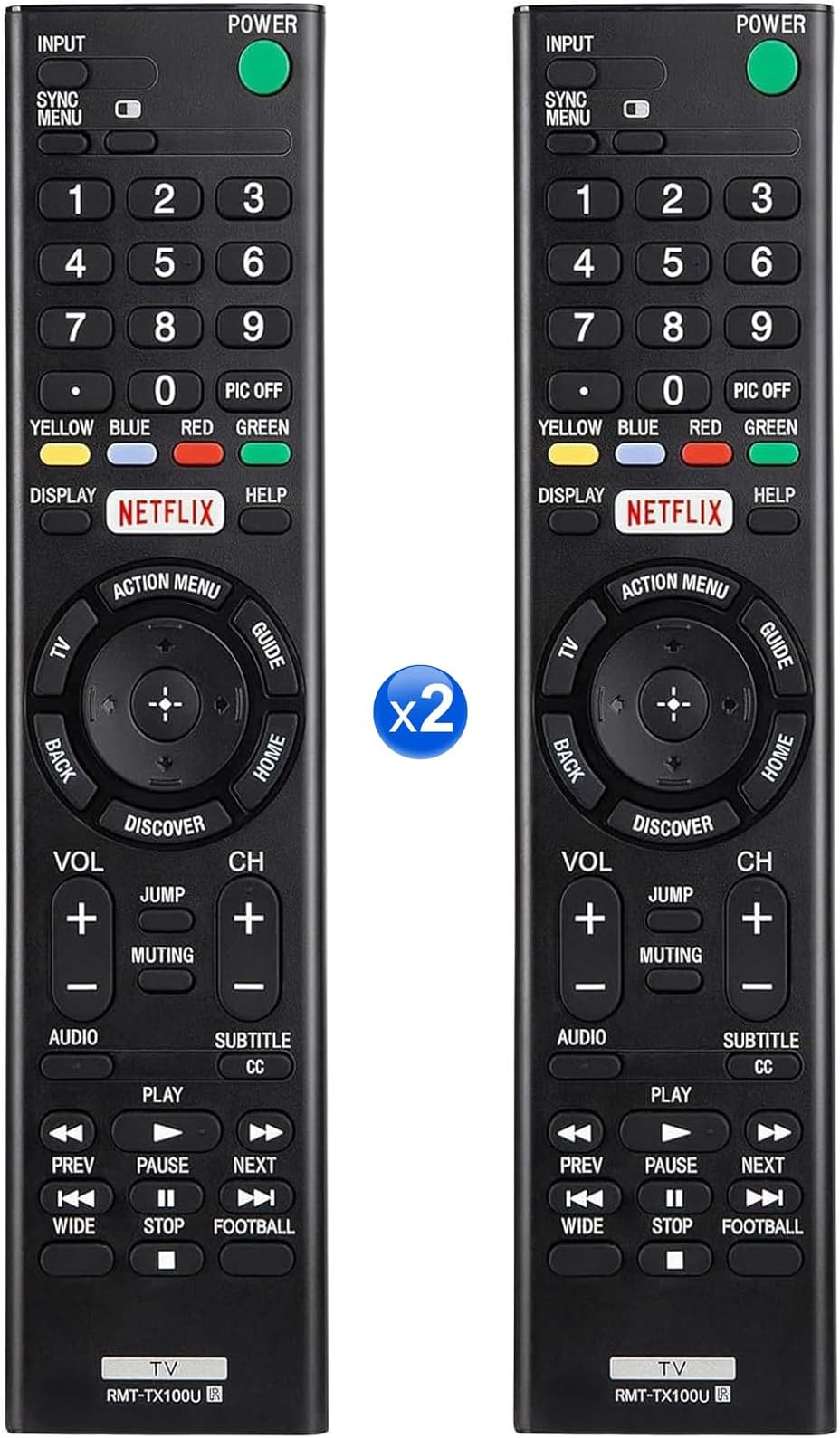 Amazon.com: RM-YD092 Remote Control Universal Compatible with All Sony ...