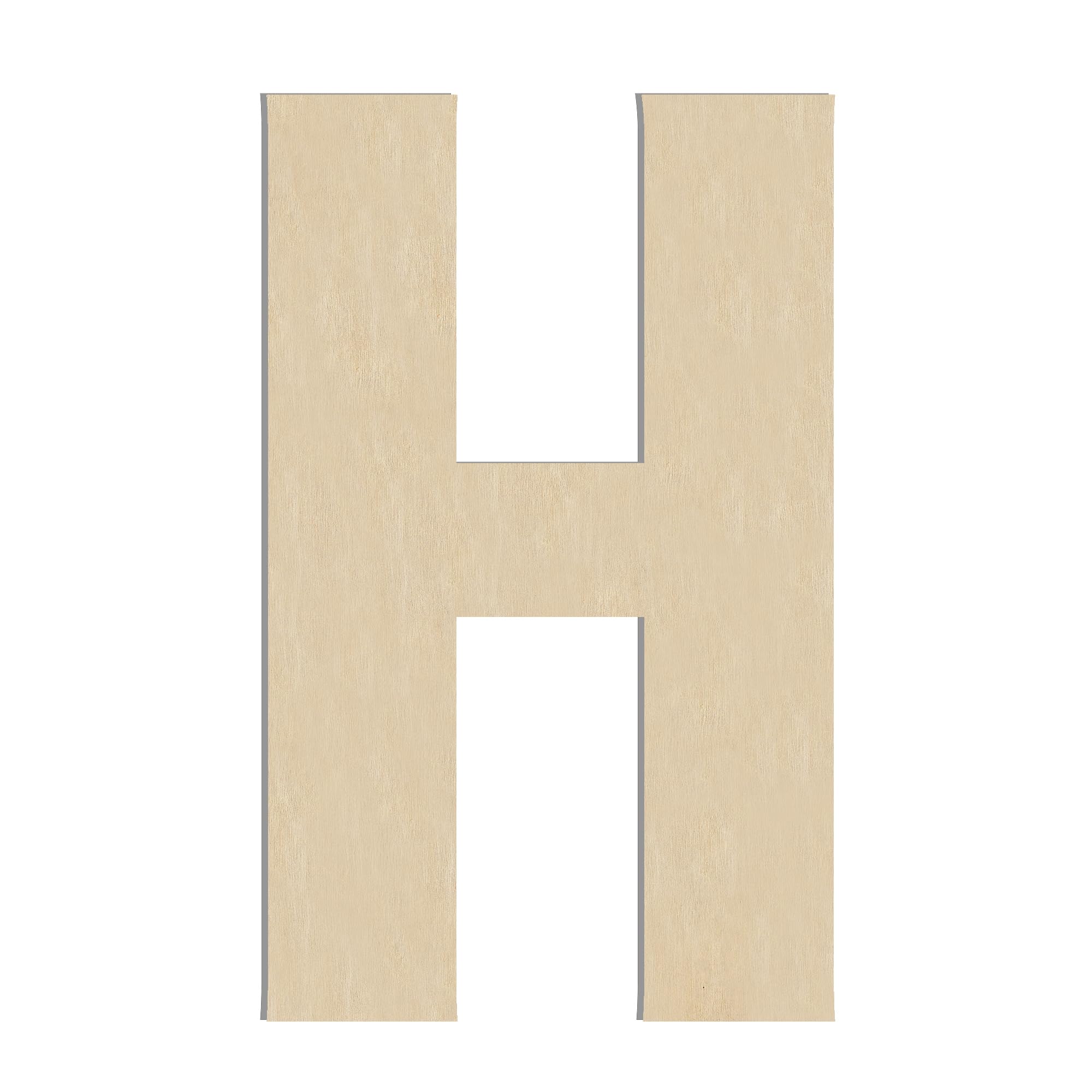 Amazon.com: HILAZA 17 Inch Large Wooden Letter H, 1/4 in Thick Big Wood ...