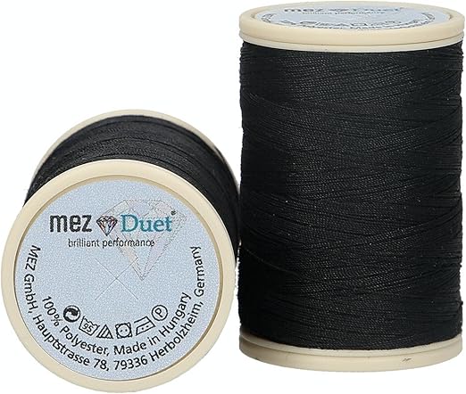 MEZ Sewing Thread, Polyester, 01000 Black : Amazon.co.uk: Home & Kitchen