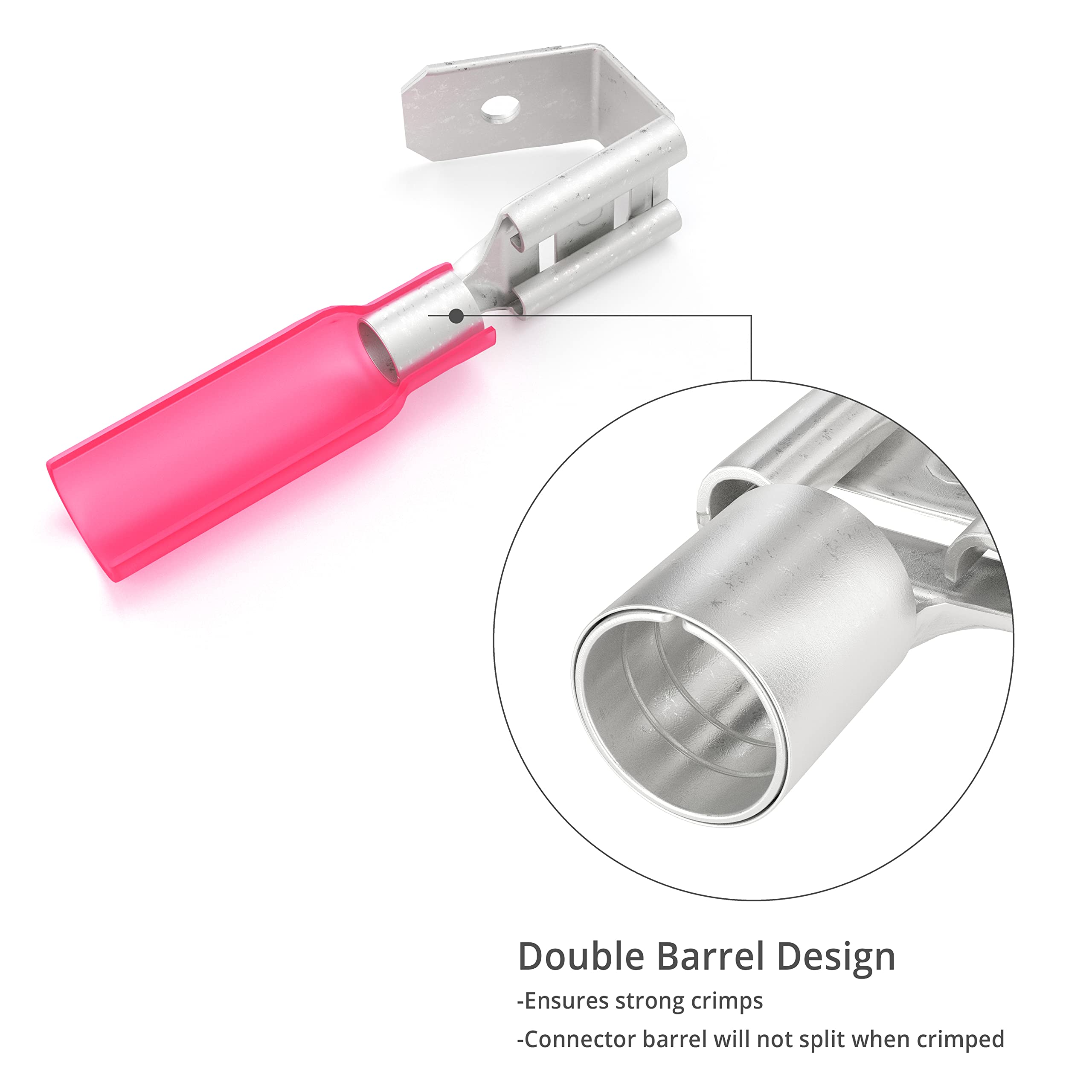 Snapklik.com : Heat Shrink Piggyback Spade Connectors - 3 Way Wire ...