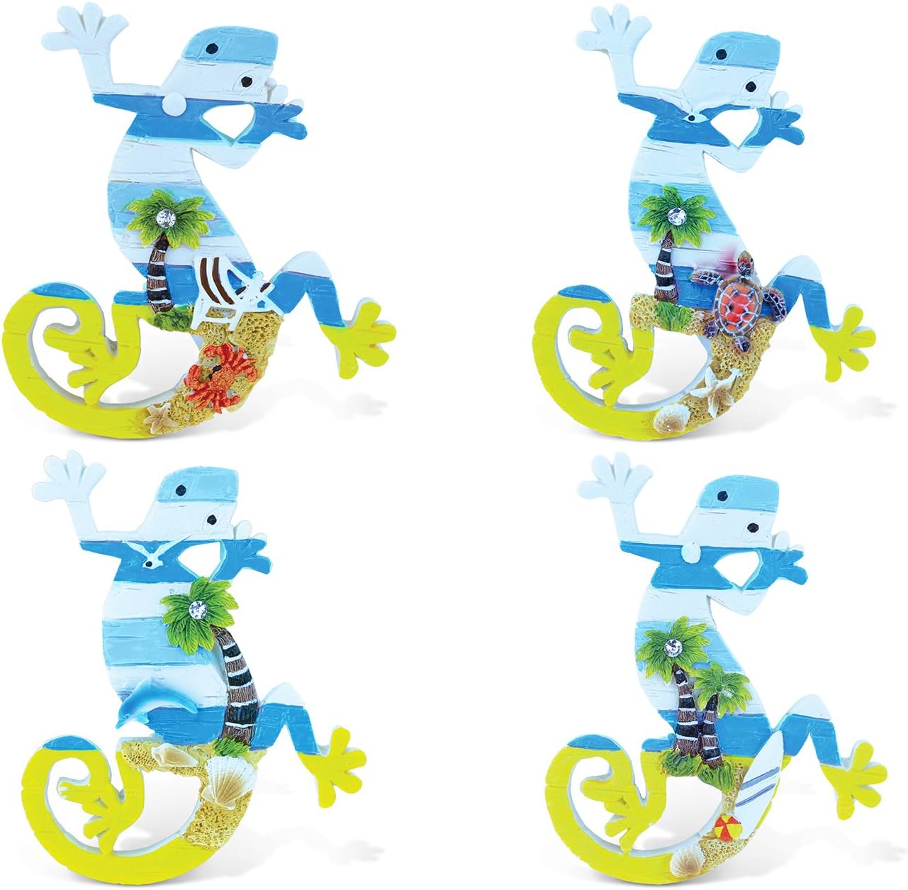 Amazon.com: Puzzled Lizard Refrigerator Beachwood Magnet - Animal Theme ...