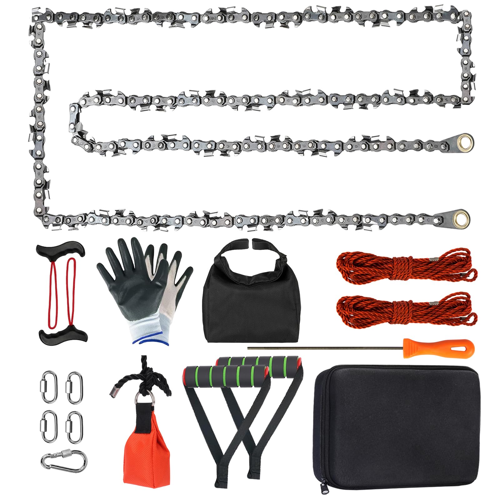 Amazon.com: SENSILIN Rope Saw for Tree Limbs, 55 Inch Rope Chain Saw ...