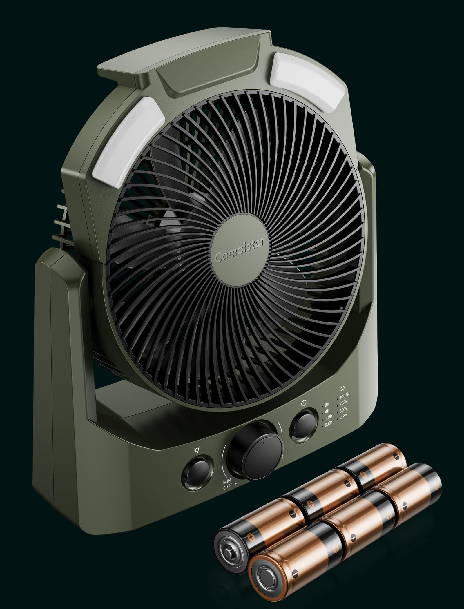 Amazon.com: O2COOL 10-Inch Battery Operated Fan - Portable with ...