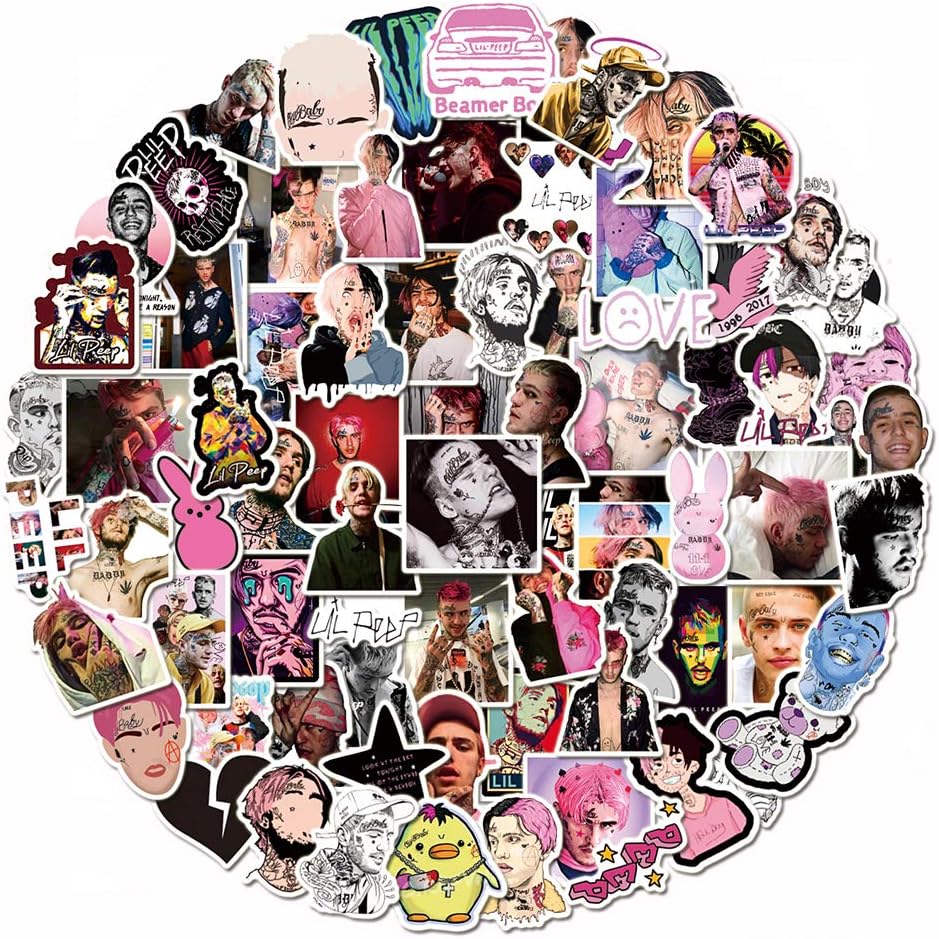 Amazon.com: Crybaby Lil Peep Decal Sticker - Sticker Graphic - Sticks ...