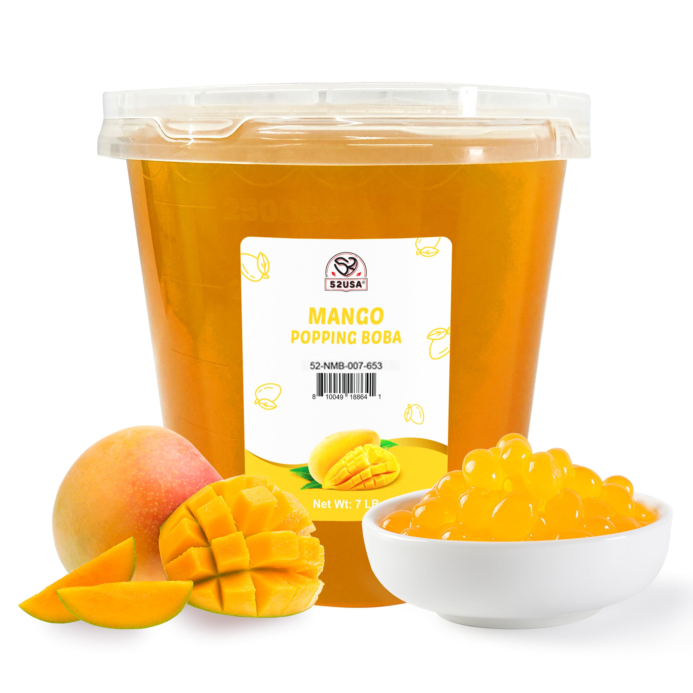 Snapklik.com : 52USA Mango Popping Boba Pearls For Bubble Tea ...
