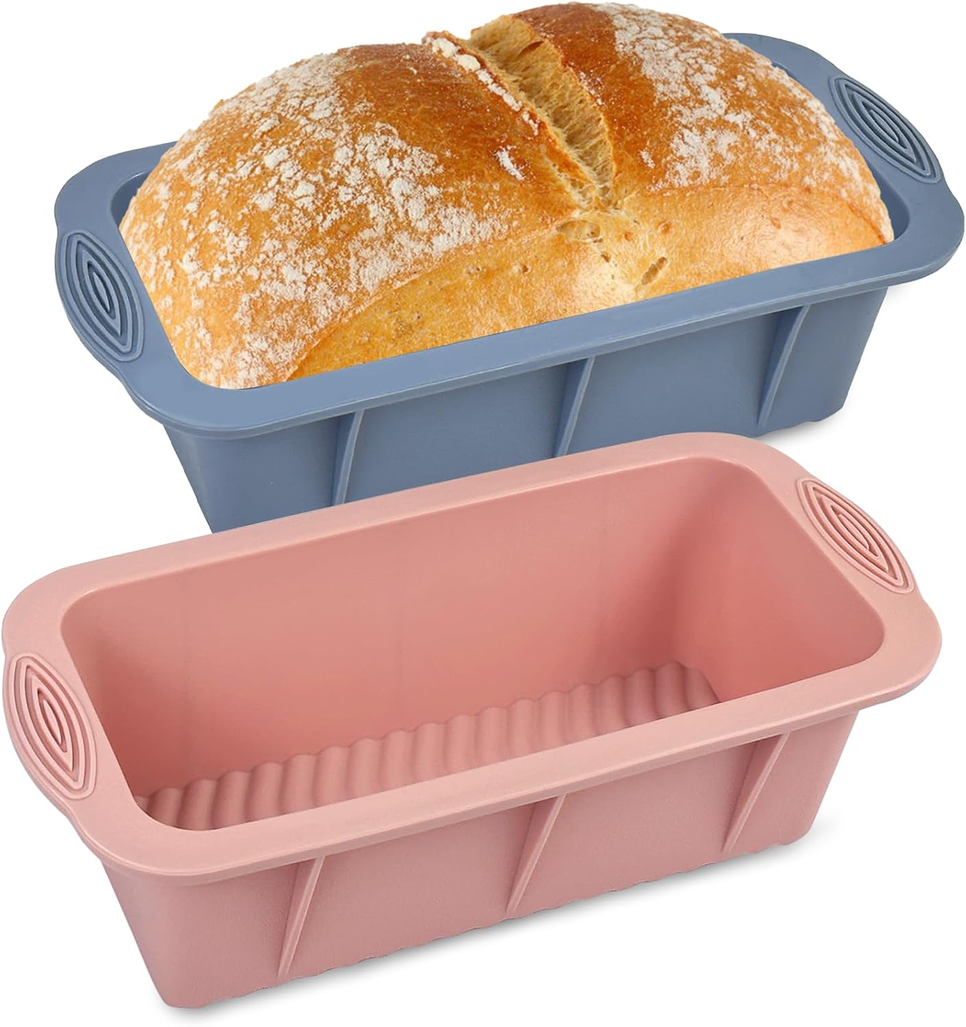 Amazon.com: Koolstuffs Silicone Bread Loaf Pan, 2 PCS Non-Stick Bread ...