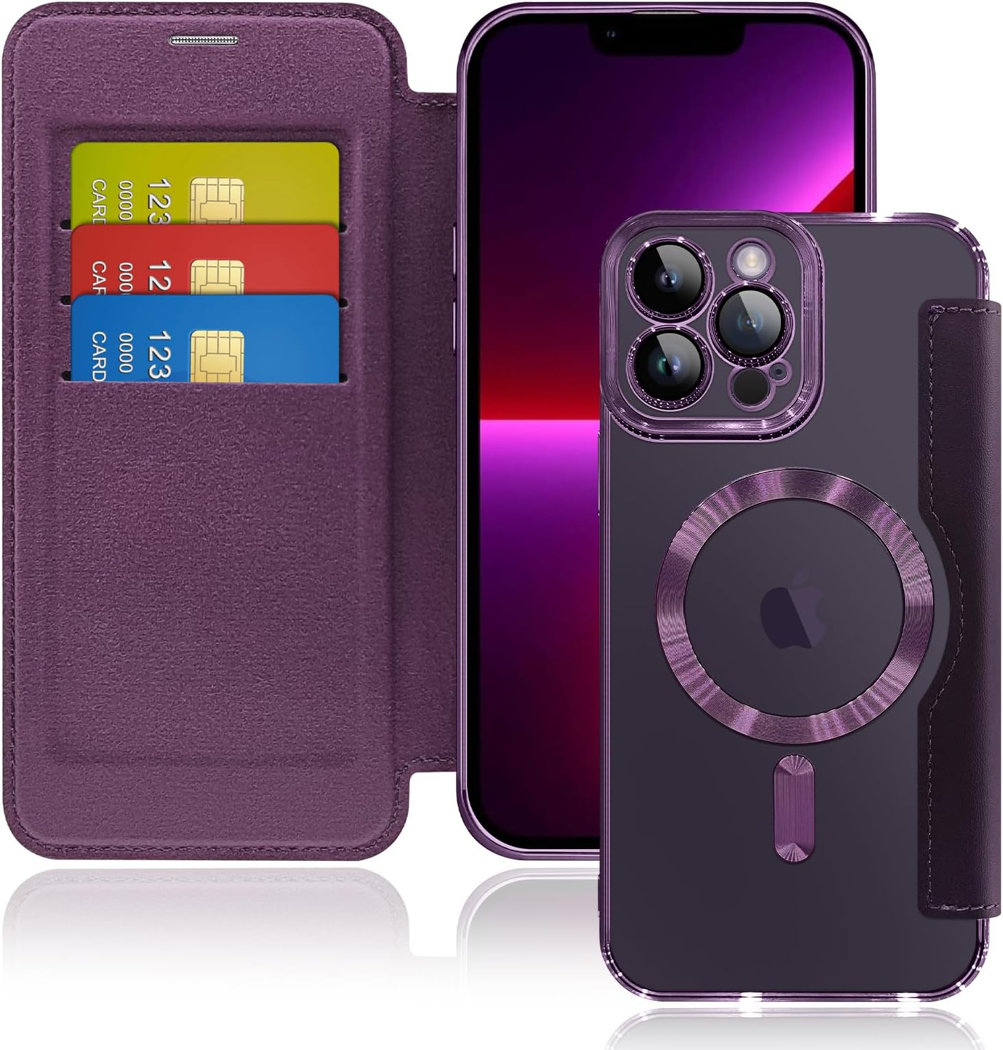 Amazon.com: Tnarru Compatible with iPhone 13 Pro Max Wallet Case with ...