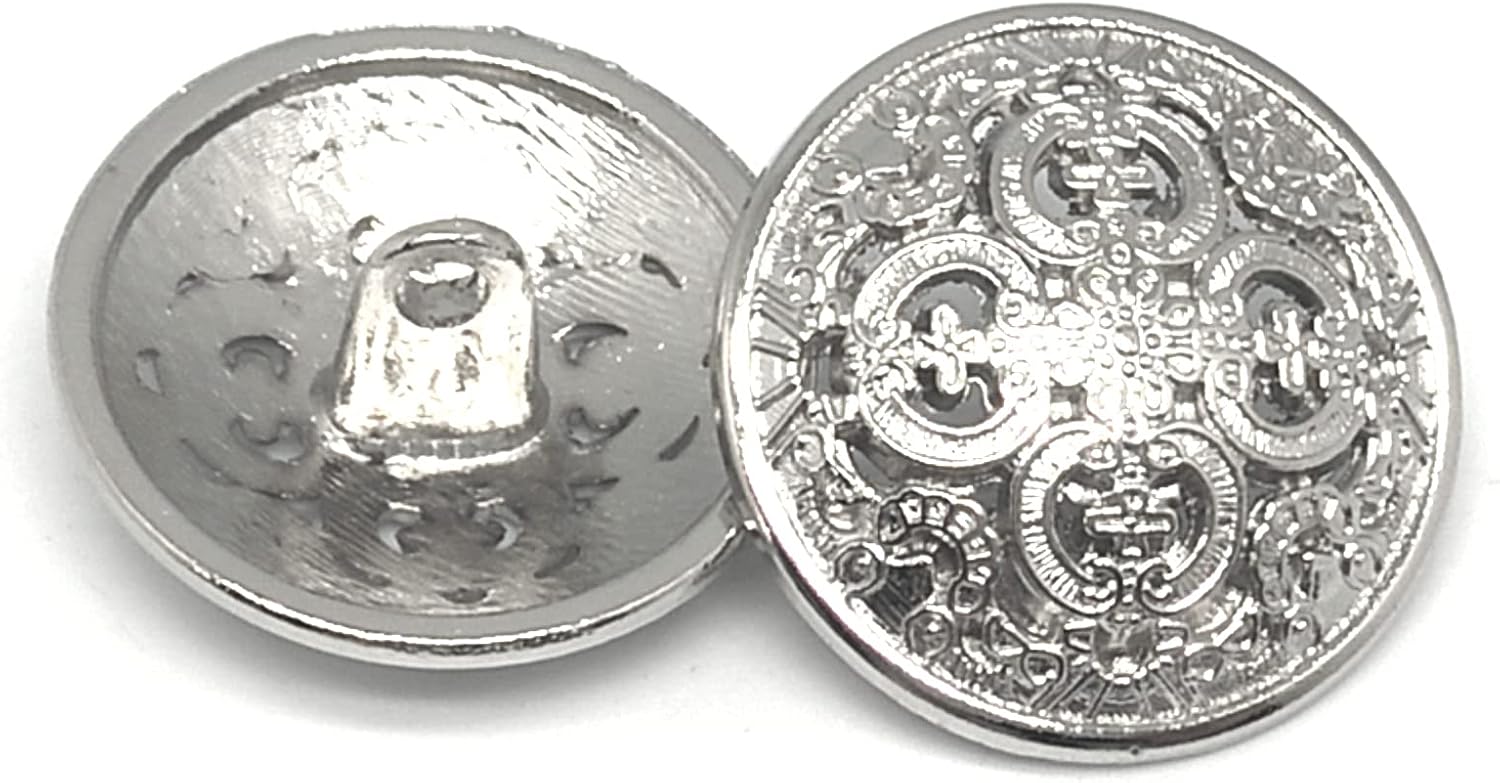 Amazon.com: Retro Hollow Metal Buttons - 20PCS Round Shaped Button Set ...