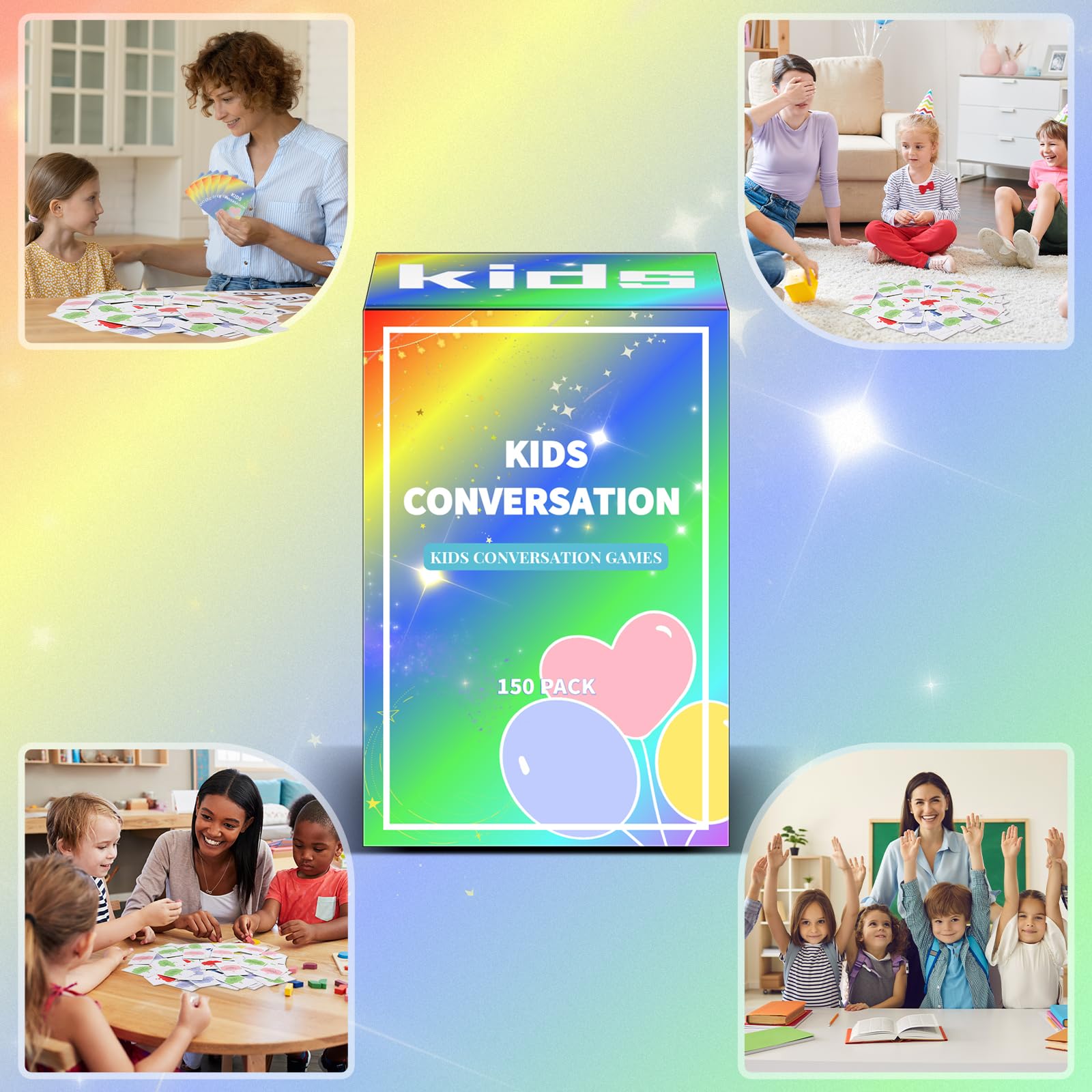 Snapklik.com : 1 Box Of Kids Conversation Cards Games Conversation ...
