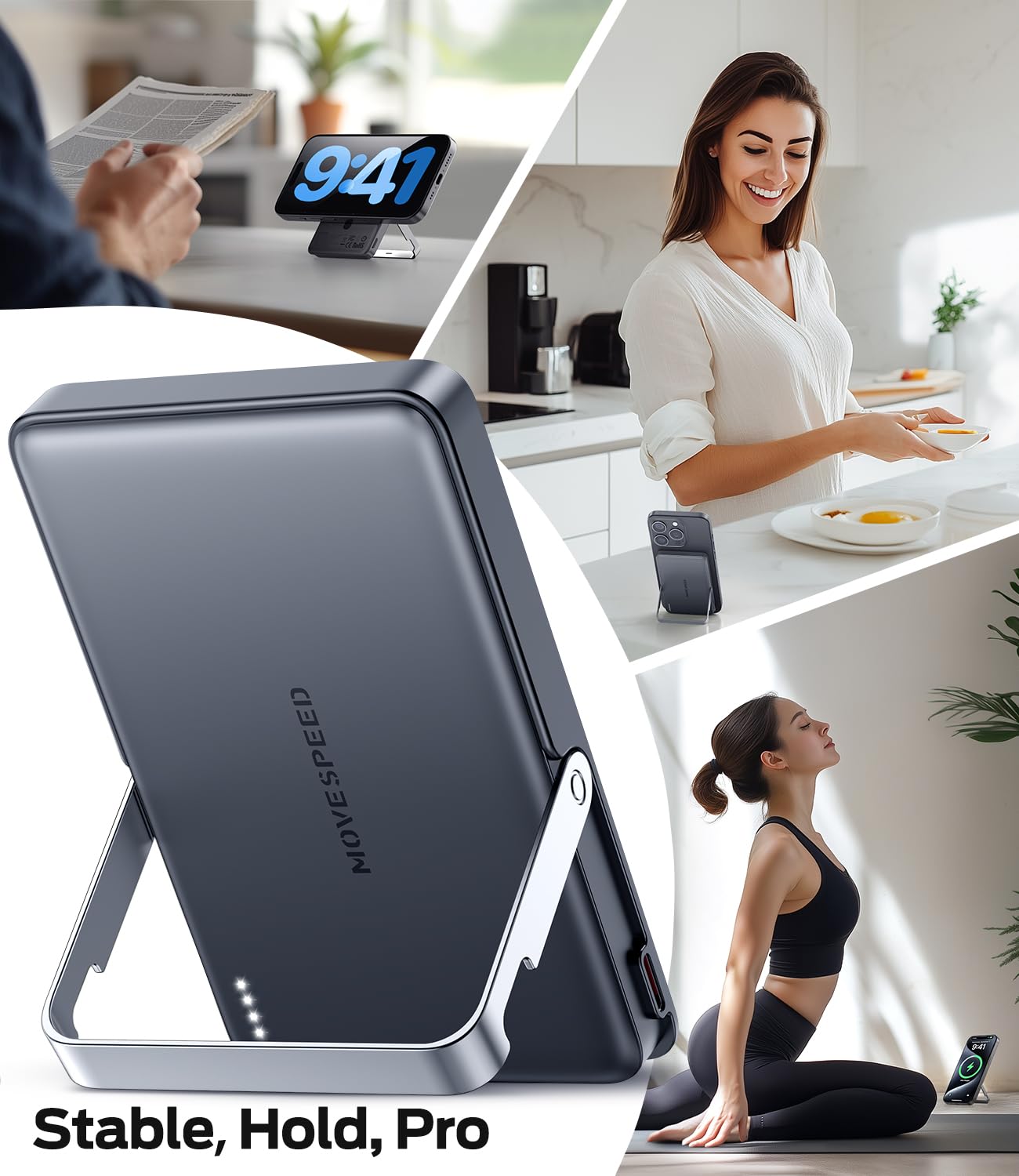 Snapklik.com : MOVE SPEED For Magsafe Portable Charger, 10000mAh ...