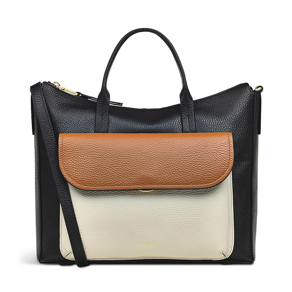 Black Clutch Bag Radley Colebrook Close Small Leather Crossbody Bag In ...