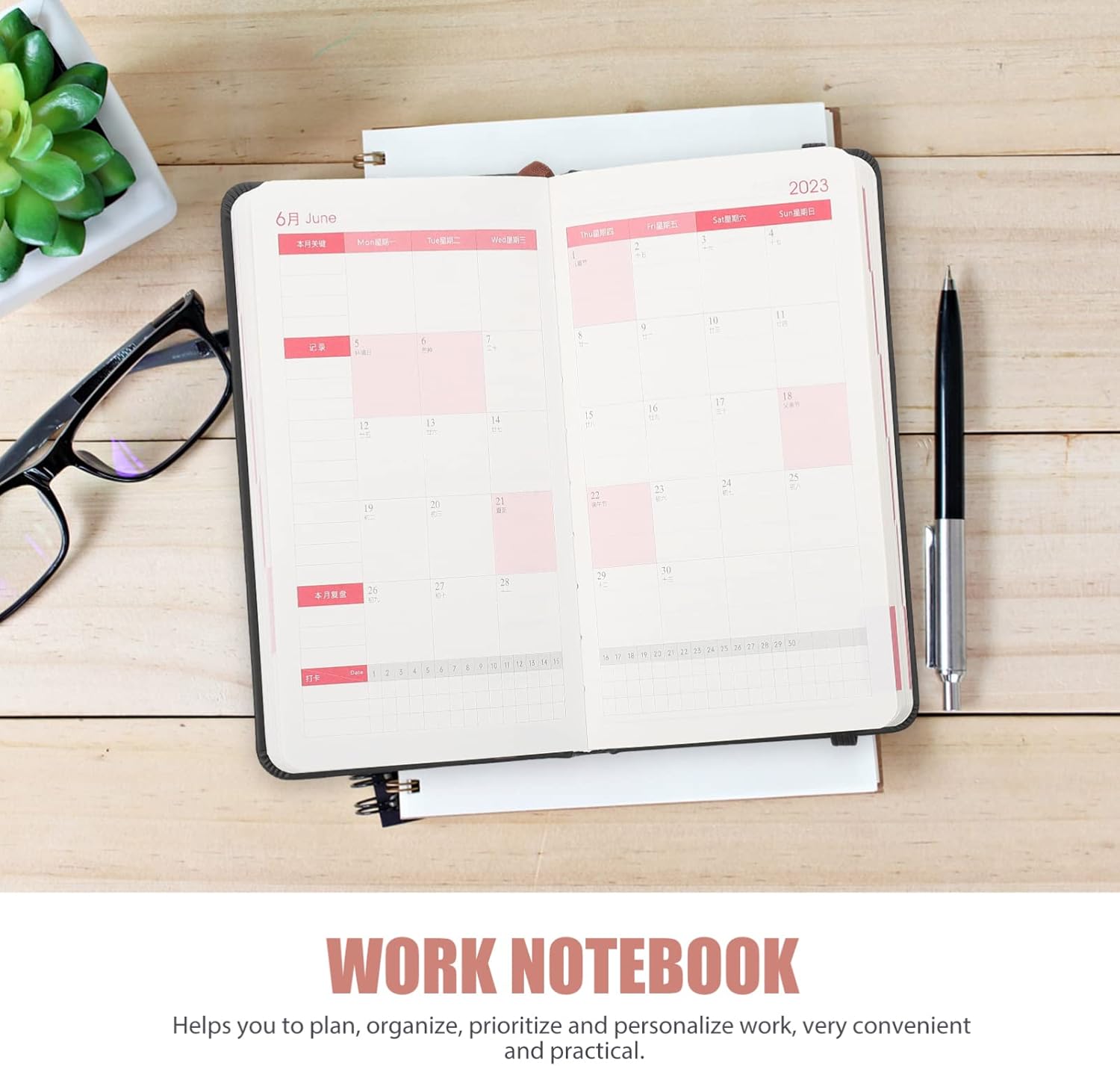 Milisten Agenda 2023 agenda portátil agenda 2023 programación grabación ...