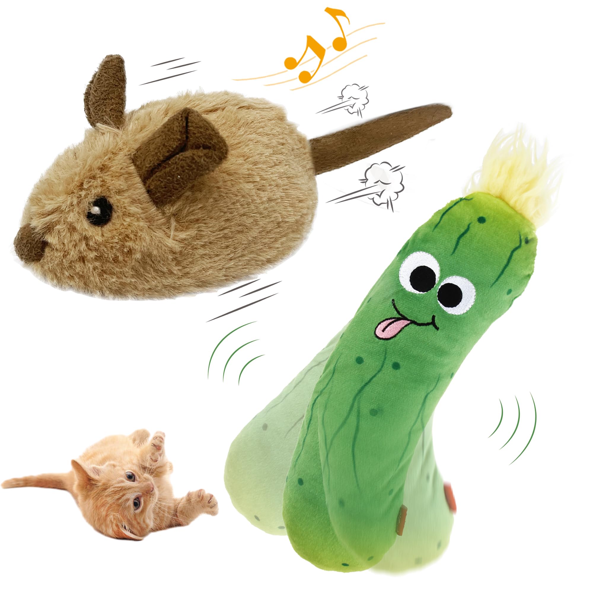 Amazon.com : Gigwi Interactive Electronic Moving Mouse and Flopping ...