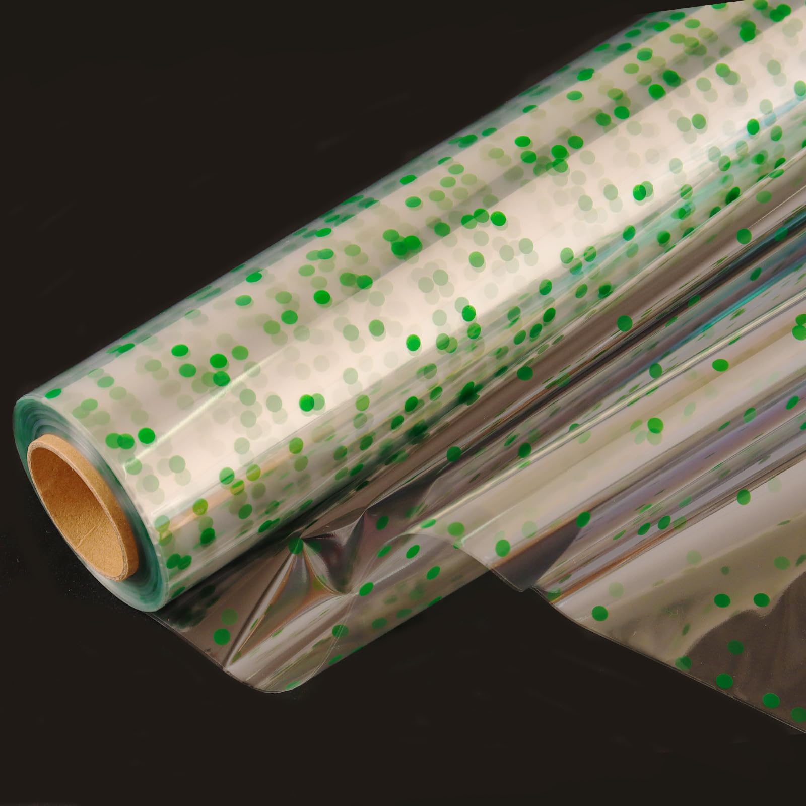 Amazon.com: CMFYHM Clear Cellophane Wrap Roll (34" x 100’Ft) Green ...