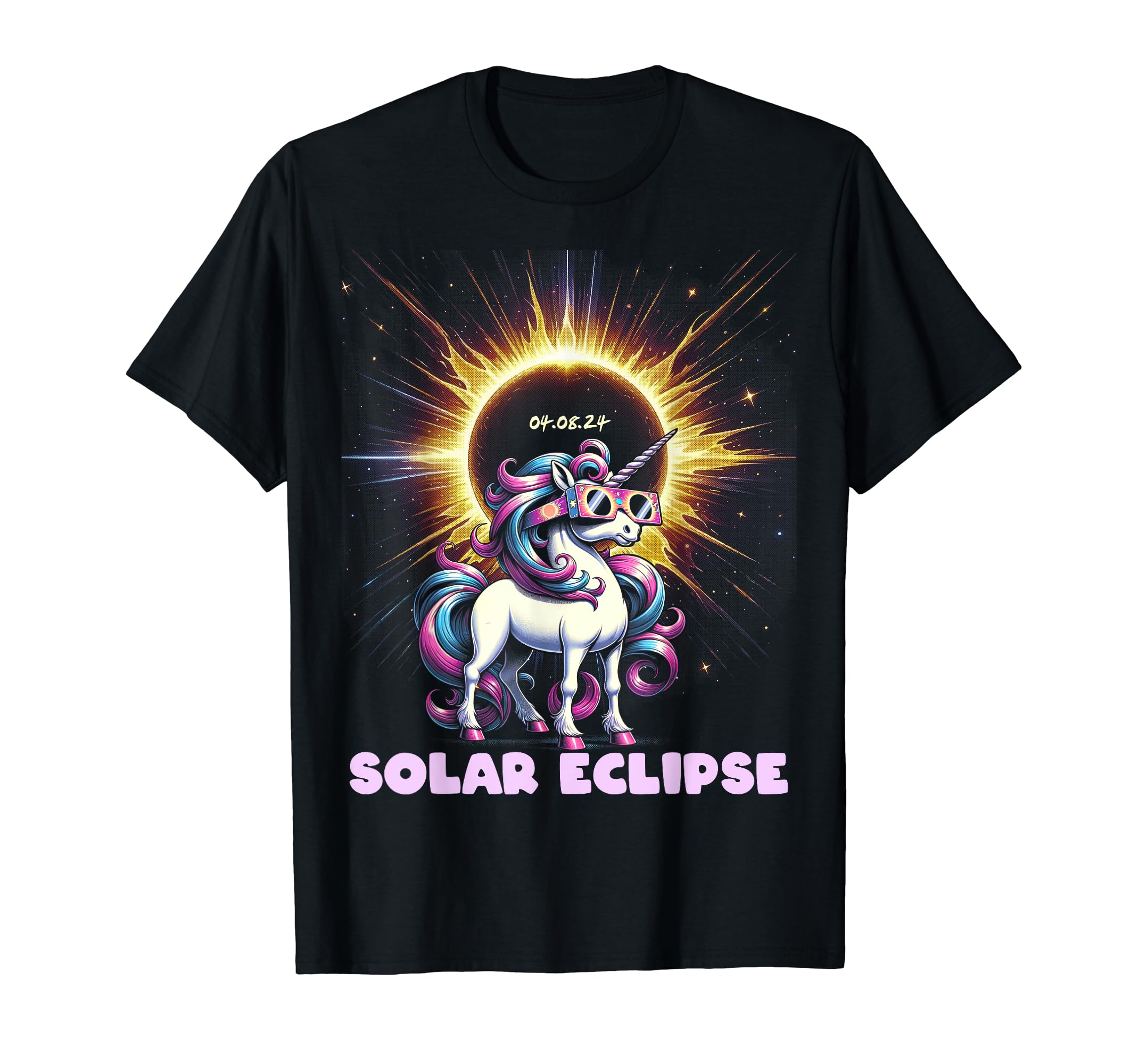 Amazon.com: Solar Eclipse 2024 Shirt Total Eclipse April 8th 24 Unicorn ...