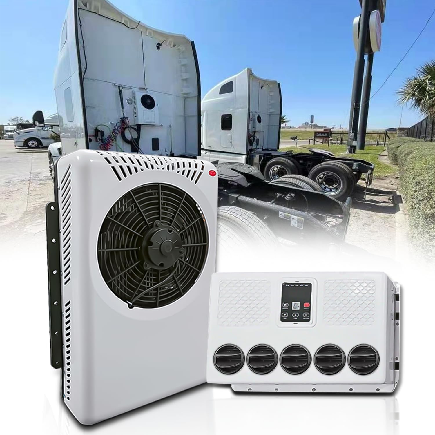Amazon.com: Mieligo 12V Air Conditioner 8000BTU, Mini Split 12 Volt Air ...