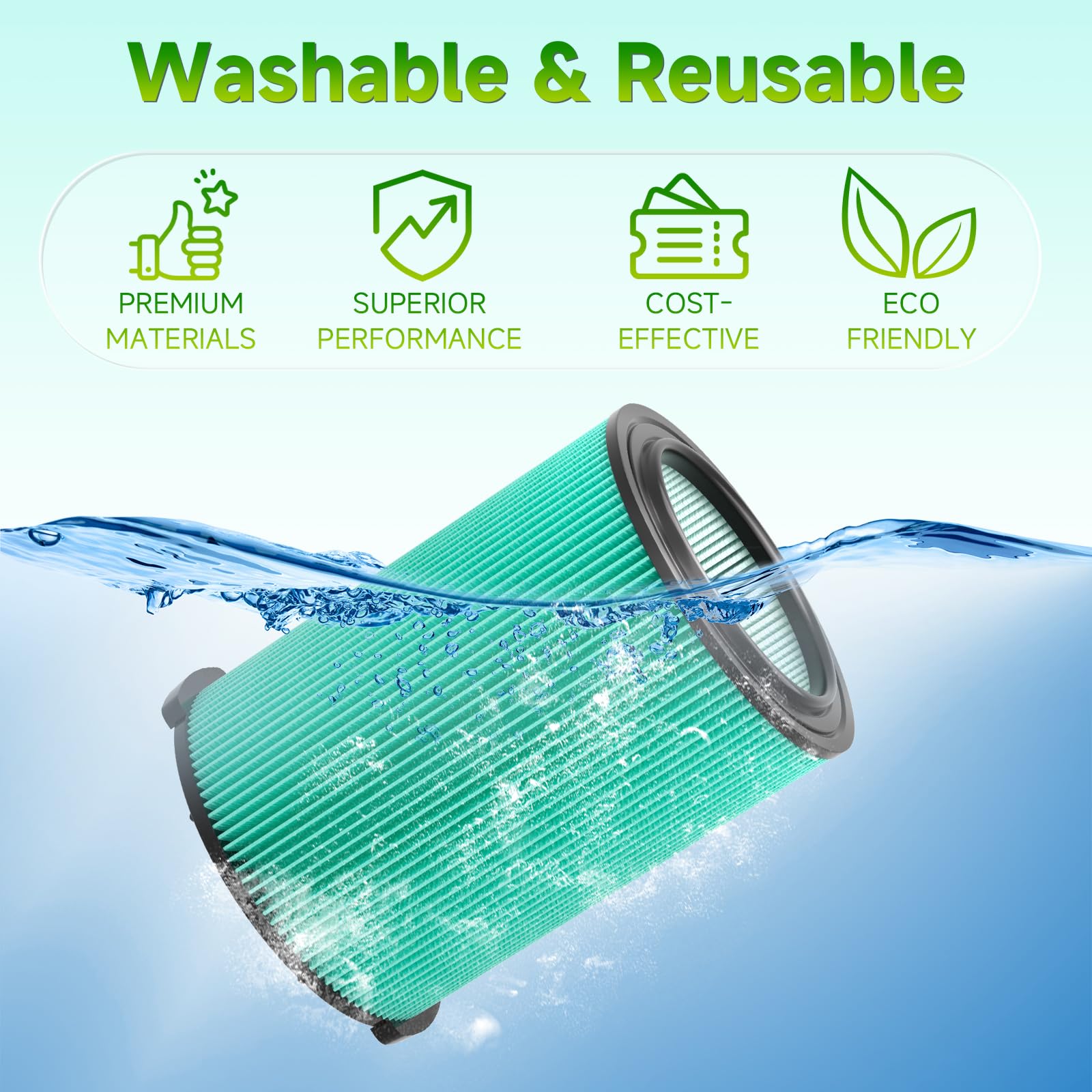 Snapklik.com : 2 Pack VF6000 Replacement Filter For RIDGID, Standard ...