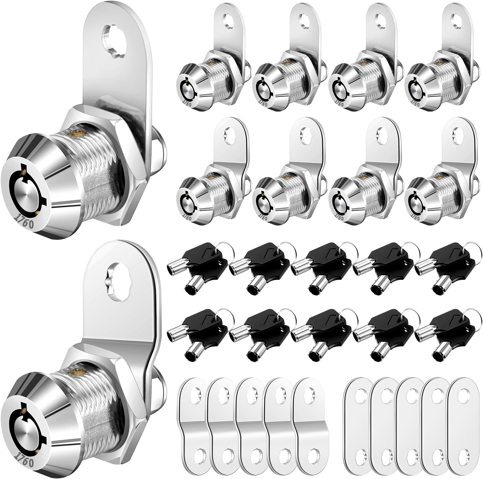 Marsui 10 Sets RV Storage Locks 5/8 Inch Tubular Cam RV Cabinet Lock ...