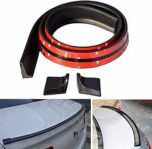 Amazon.com: Universal Rear Spoiler,1.5m/4.9ft Soft Rubber Car Rear Roof ...