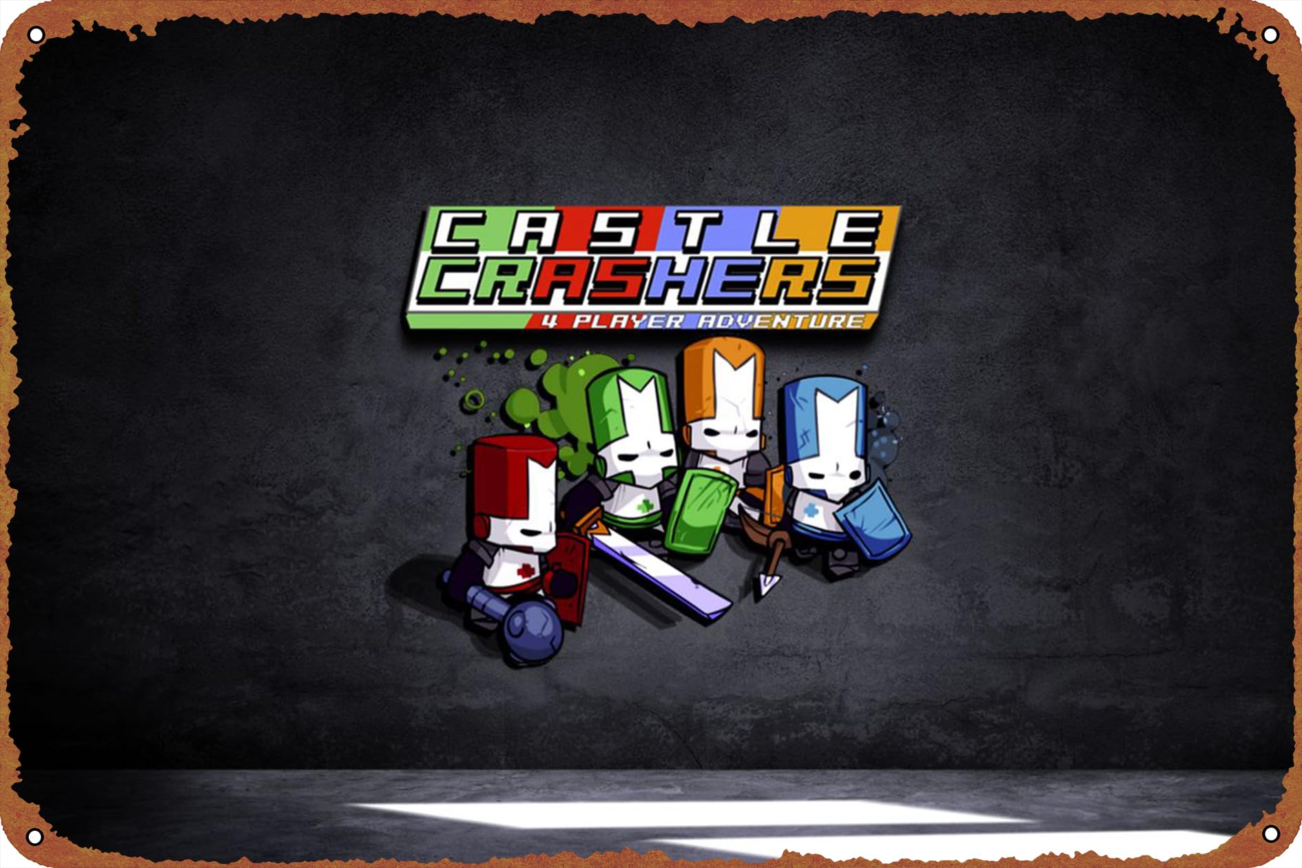 Castle Crashers Naranja Caballero Minecraft Piel
