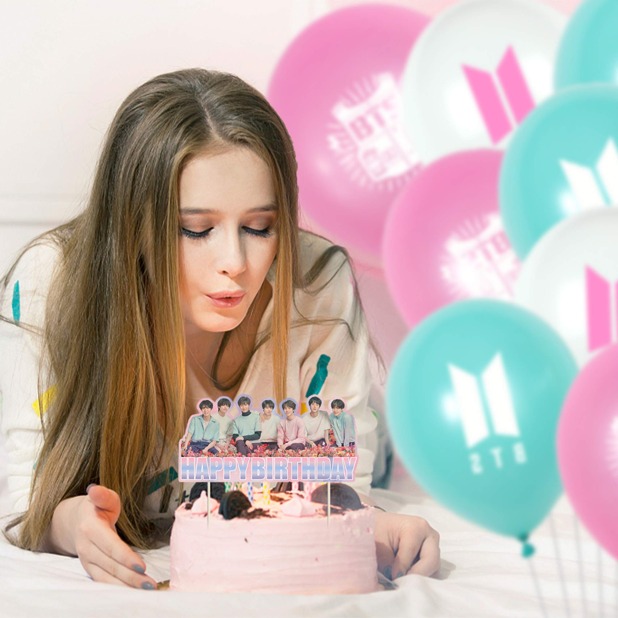 Buy BTS Birthday Party Supplies, 61 Pcs Birthday Decorations Include ...