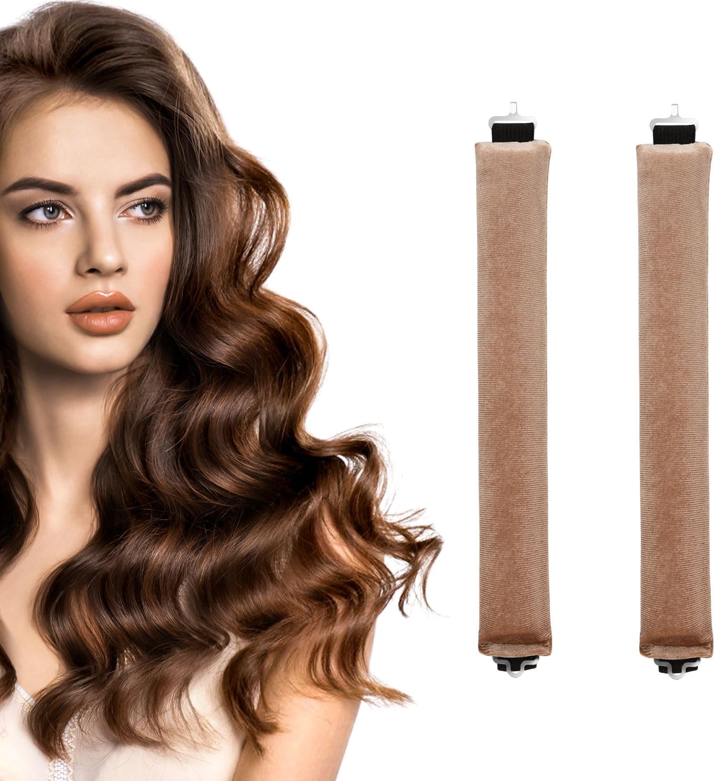 Amazon.com : nunflue Hair Curling Rods 3PCS Jumbo Velvet Hair Curler ...