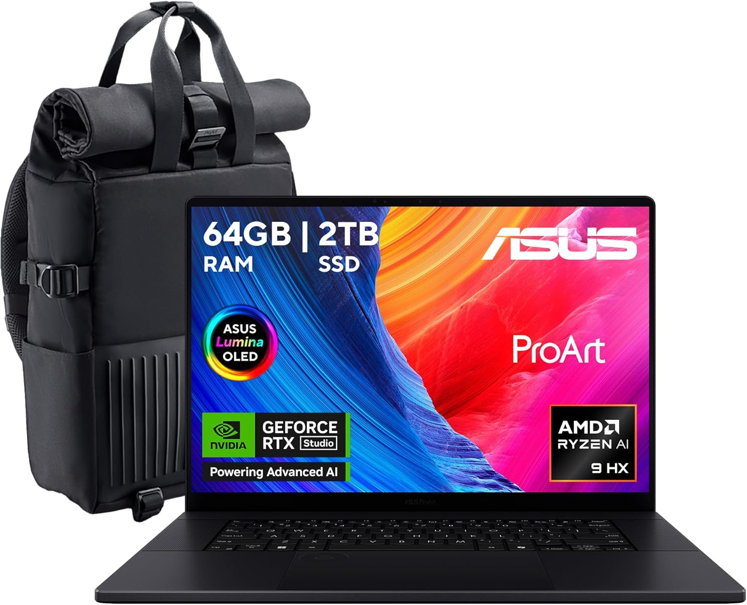 ASUS ProArt P16 4K OLED Laptop/AMD Ryzen AI 9 HX 370 12 Core/NVIDIA ...