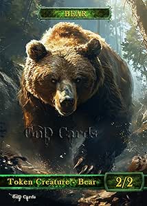 Amazon.com: 3X Bear #2 Custom Altered Tokens : Toys & Games