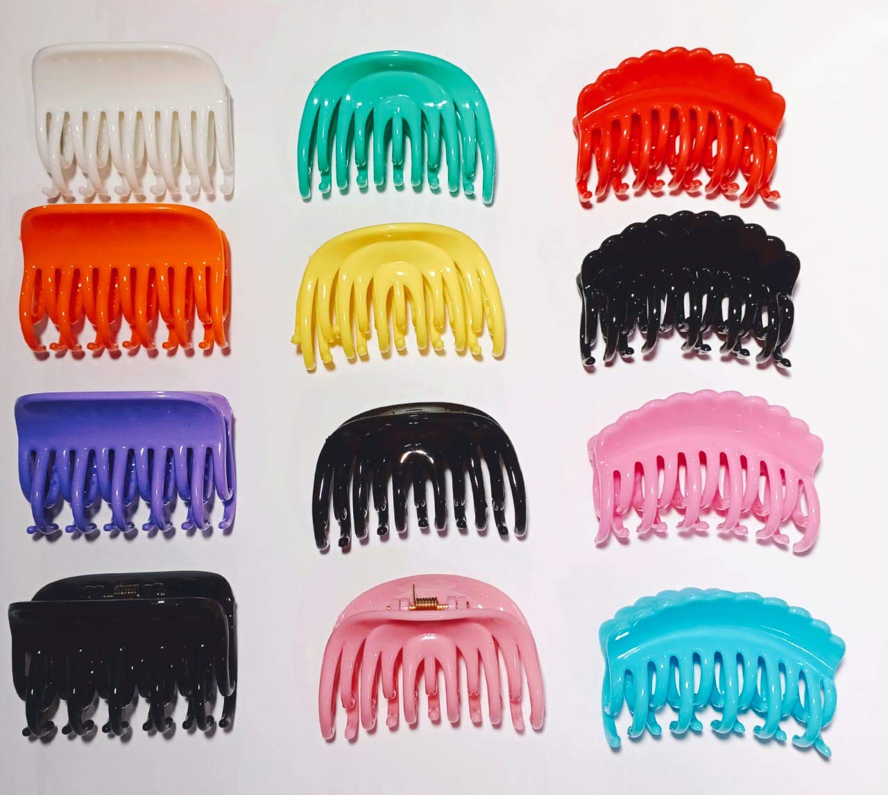 S R SELECTION Women's Plastic Hair Clutcher/Clow Clip 3 Style (Big Size ...