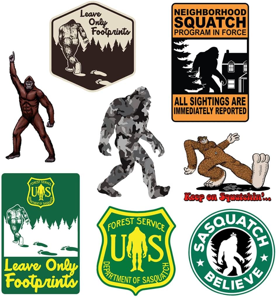 Amazon.com: Squatch Metalworks 2-Pack Sticker Sheets with 8 Fun and ...