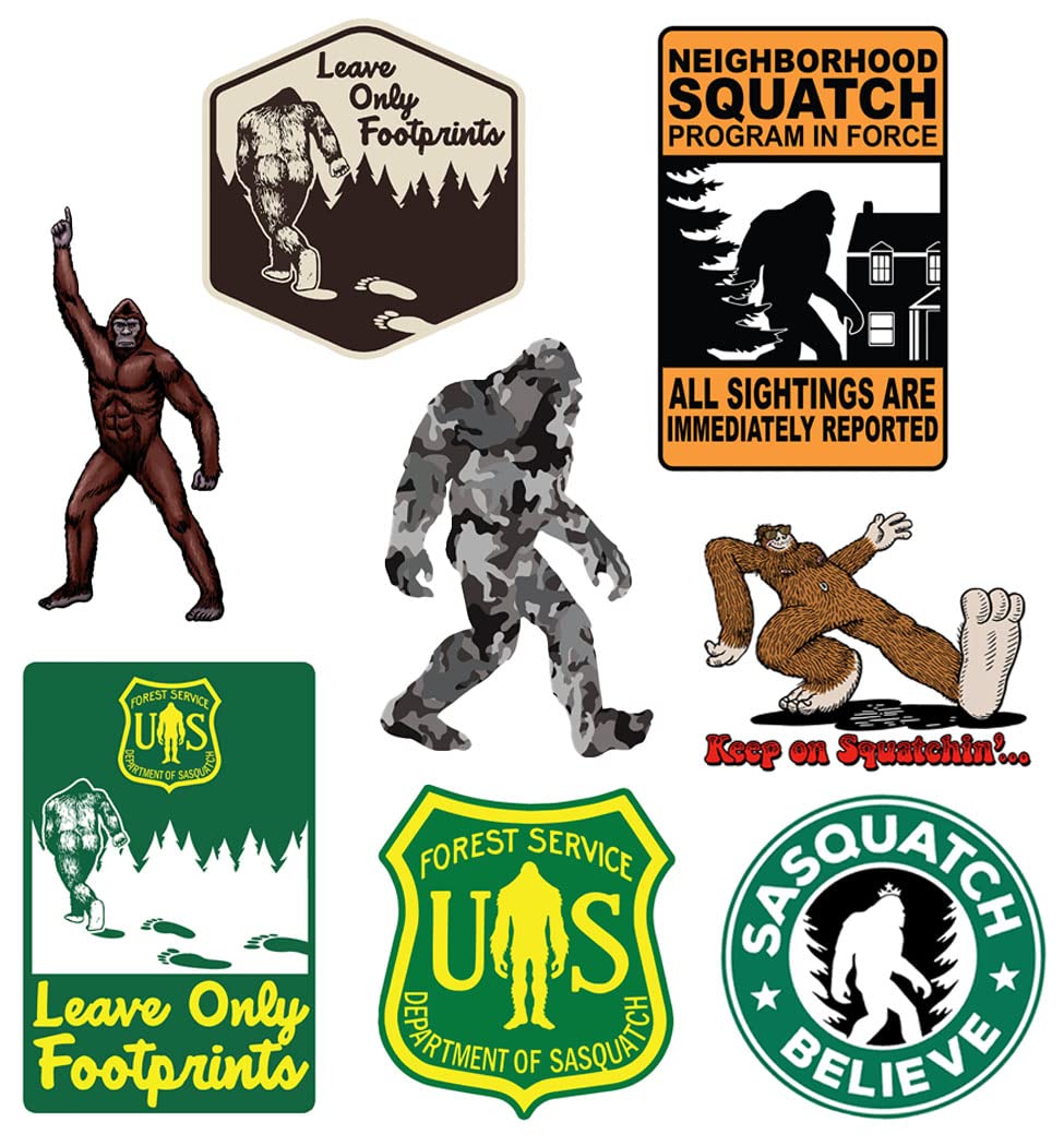 Amazon.com: Squatch Metalworks 2-Pack Sticker Sheets with 8 Fun and ...