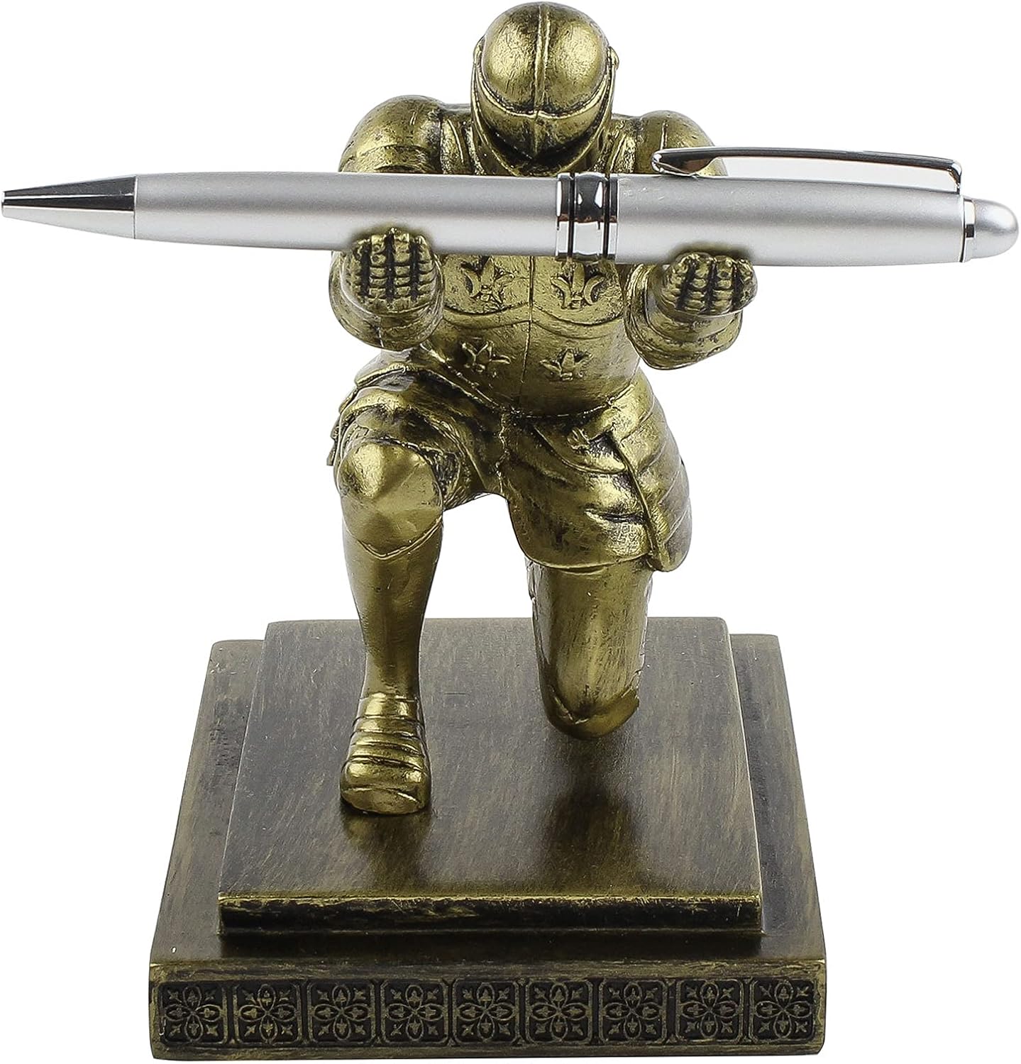 QOPAHI Executive Knights Pen Holder Cool Pen Stand with a Pen ...