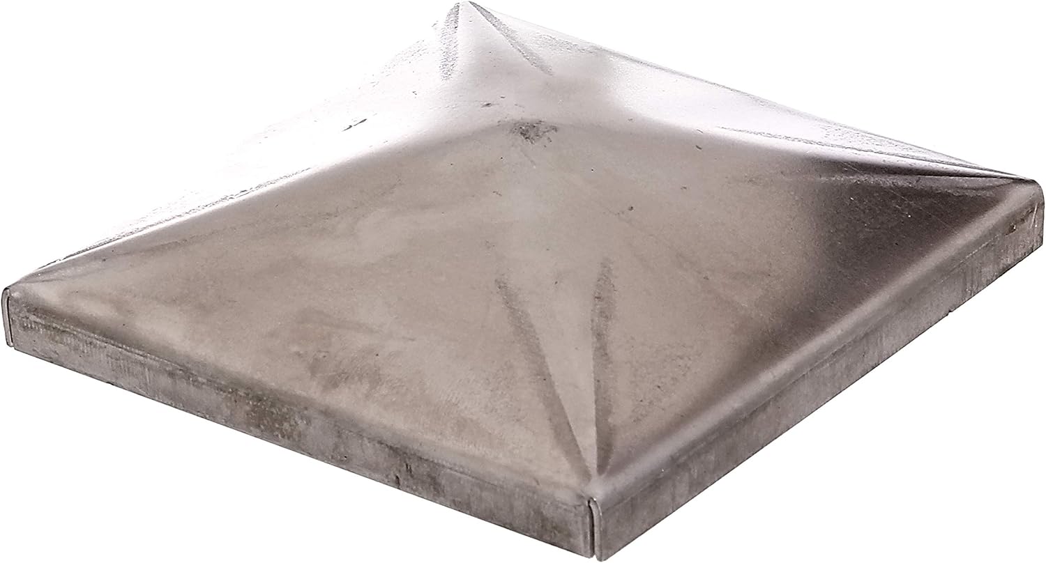 Weld-On Post Cap for Square Metal Posts Untreated Steel 100 x 100 mm ...