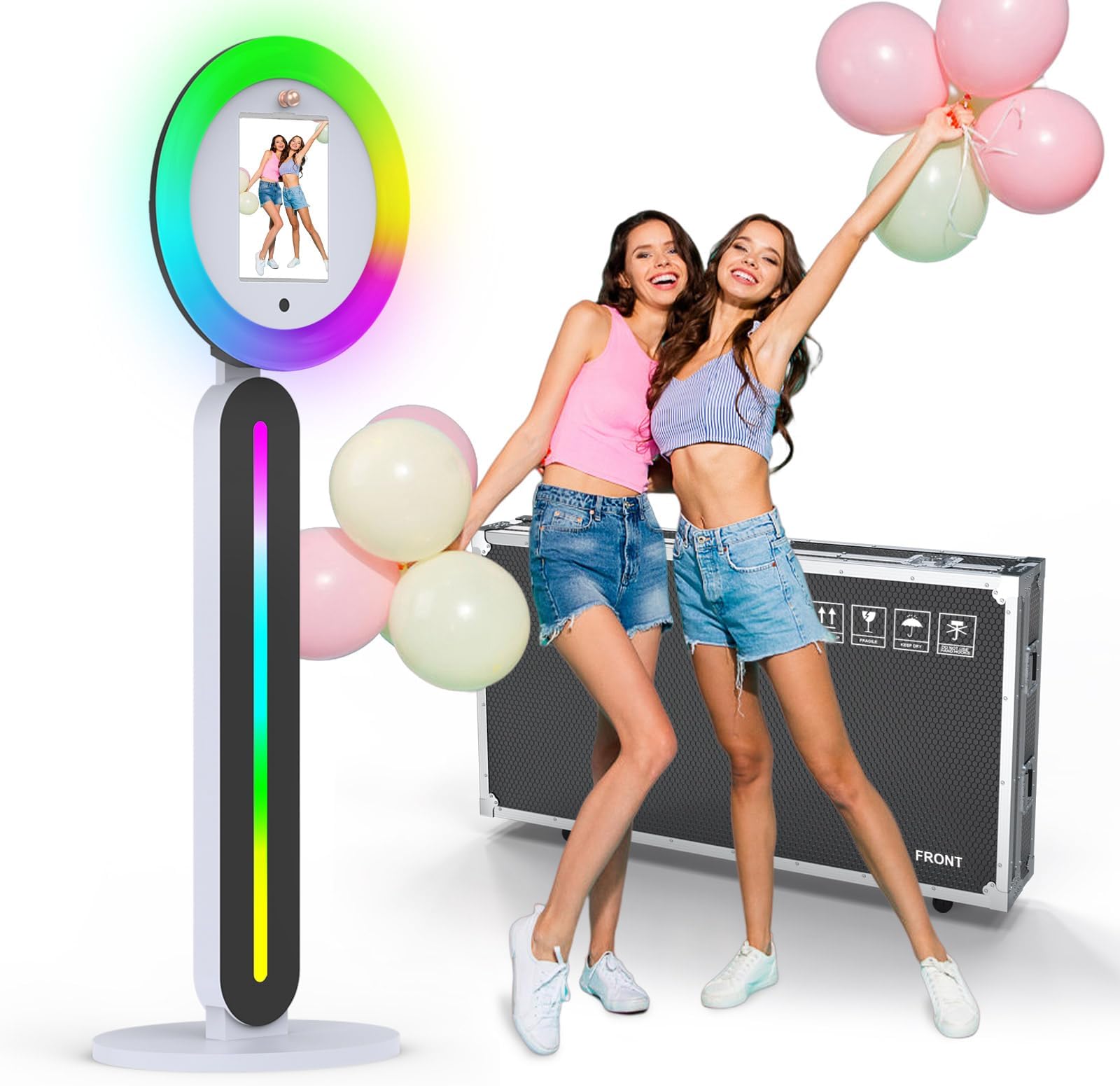 Amazon.com : Nestorigin Photo Booth - 360° Rotation iPad Photo Booth ...