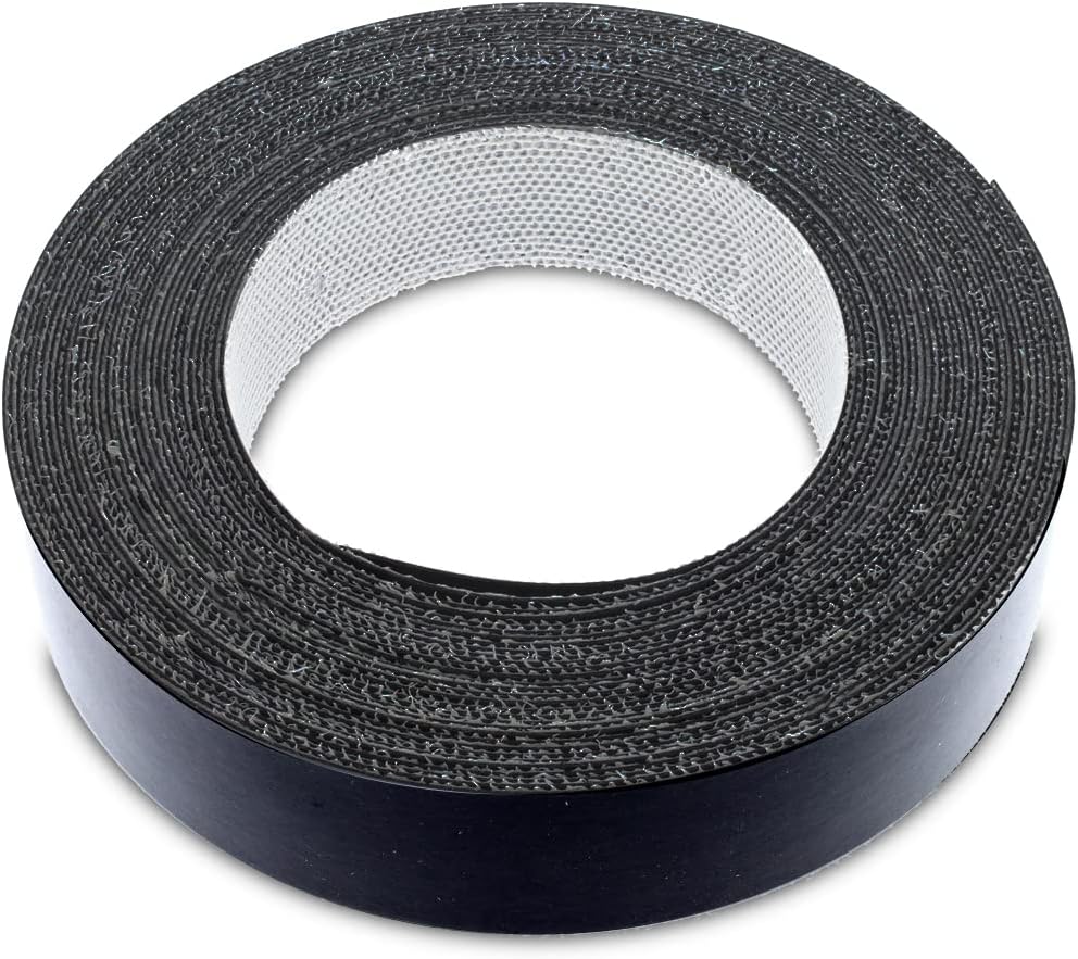 WoodPress® 19mm Matt Black Melamine Edging, Pre-Glued Veneer Tape – 7 ...