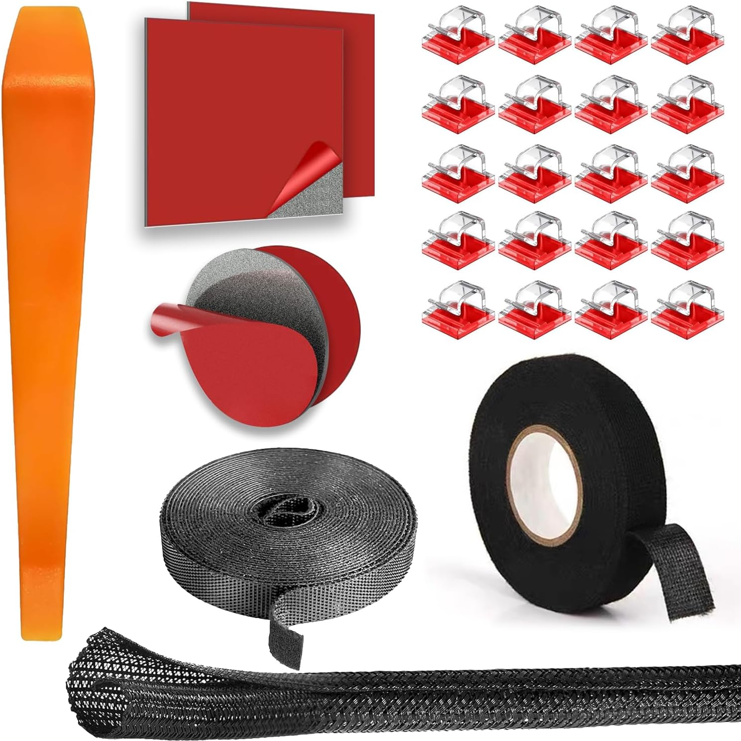 Amazon.com: YKT Dash Cam Cable Management Kit, 20 Clips, 4P Dash Cam ...