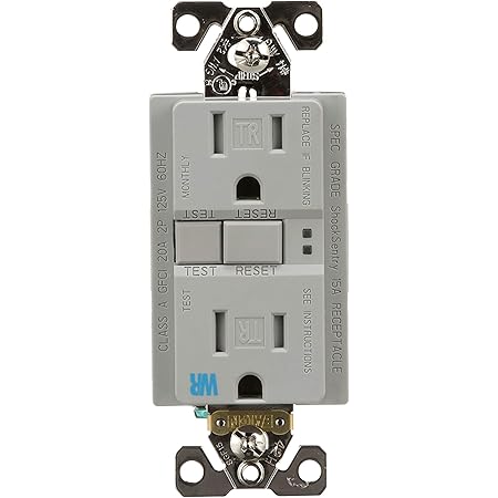 Eaton GFCI Self-Test 15A -125V Tamper & Weather Resistant Duplex ...