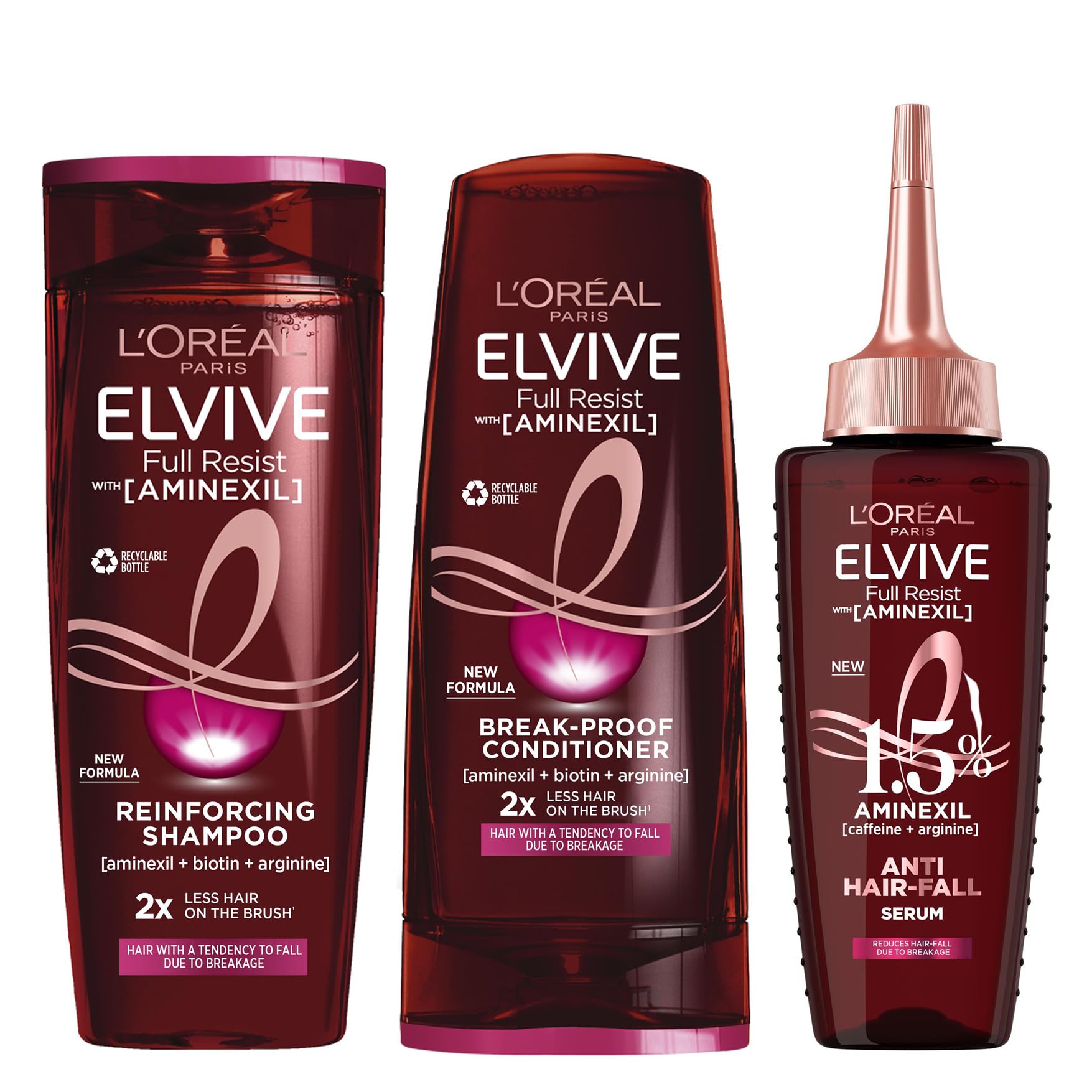 L'Oreal Paris Elvive Full Resist Anti Hair-Fall Shampoo, Conditioner ...