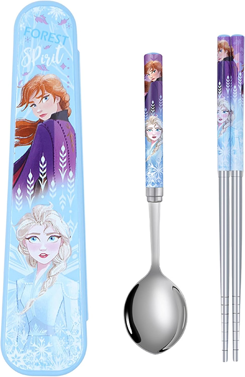 Amazon.com | Frozen Elsa Anna Training Chopsticks Spoon Flatware ...