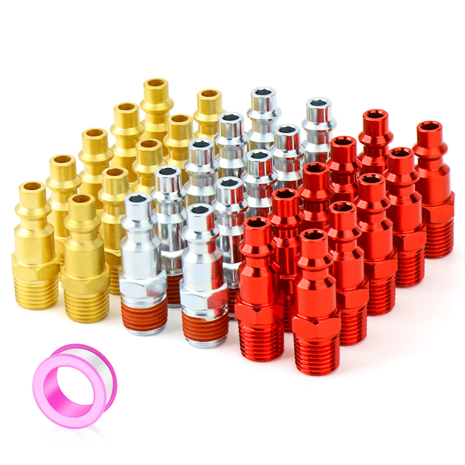 1/4 Air Hose SUNGATOR 35-Pack 1/4-Inch NPT Male Industrial Air Plug ...