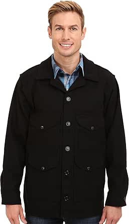 Filson 10043 Wool Mackinaw Cruiser - Black at Amazon Men’s Clothing ...