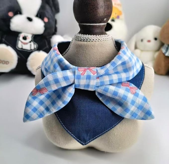 Amazon.com : Cute Pet Bib for Cats and Dogs, Soft Adjustable Scarf ...