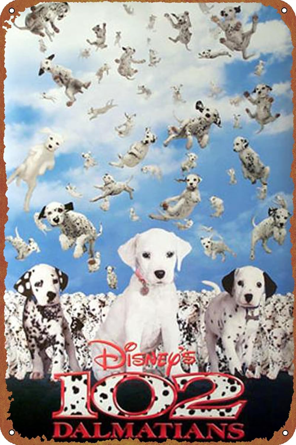 Amazon.com : 102 Dalmatians Movie Poster Metal Tin Sign Wall Decor ...