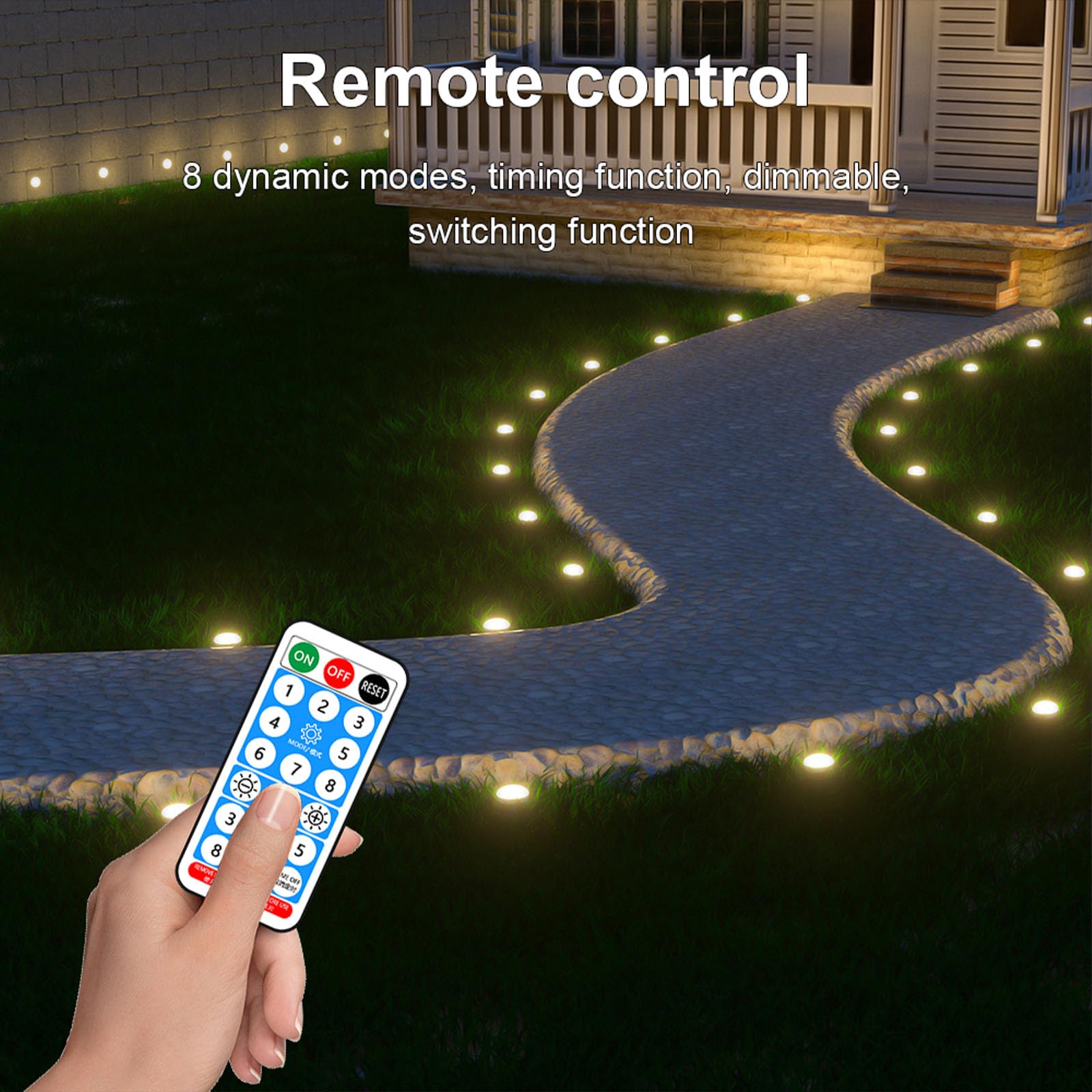 Snapklik.com : Outdoor In-Ground Lights, 15 Pack Flat Solar Lights ...