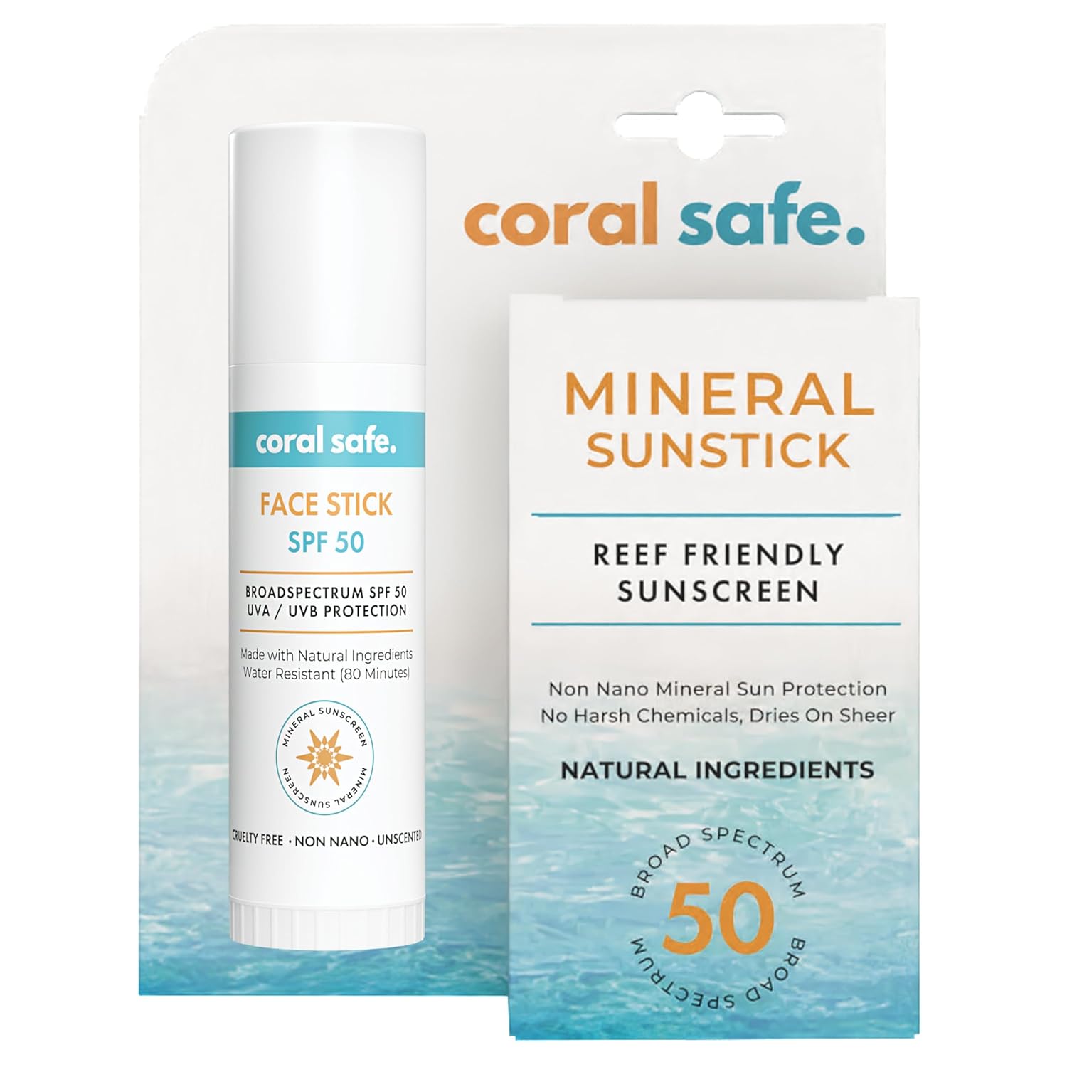 Amazon.com: Reef Safe Sunscreen SPF 50 Facestick - Biodegradable ...
